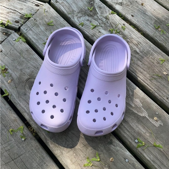 CROCS | Shoes | Crocs Purple Sandals Classic Design | Poshmark